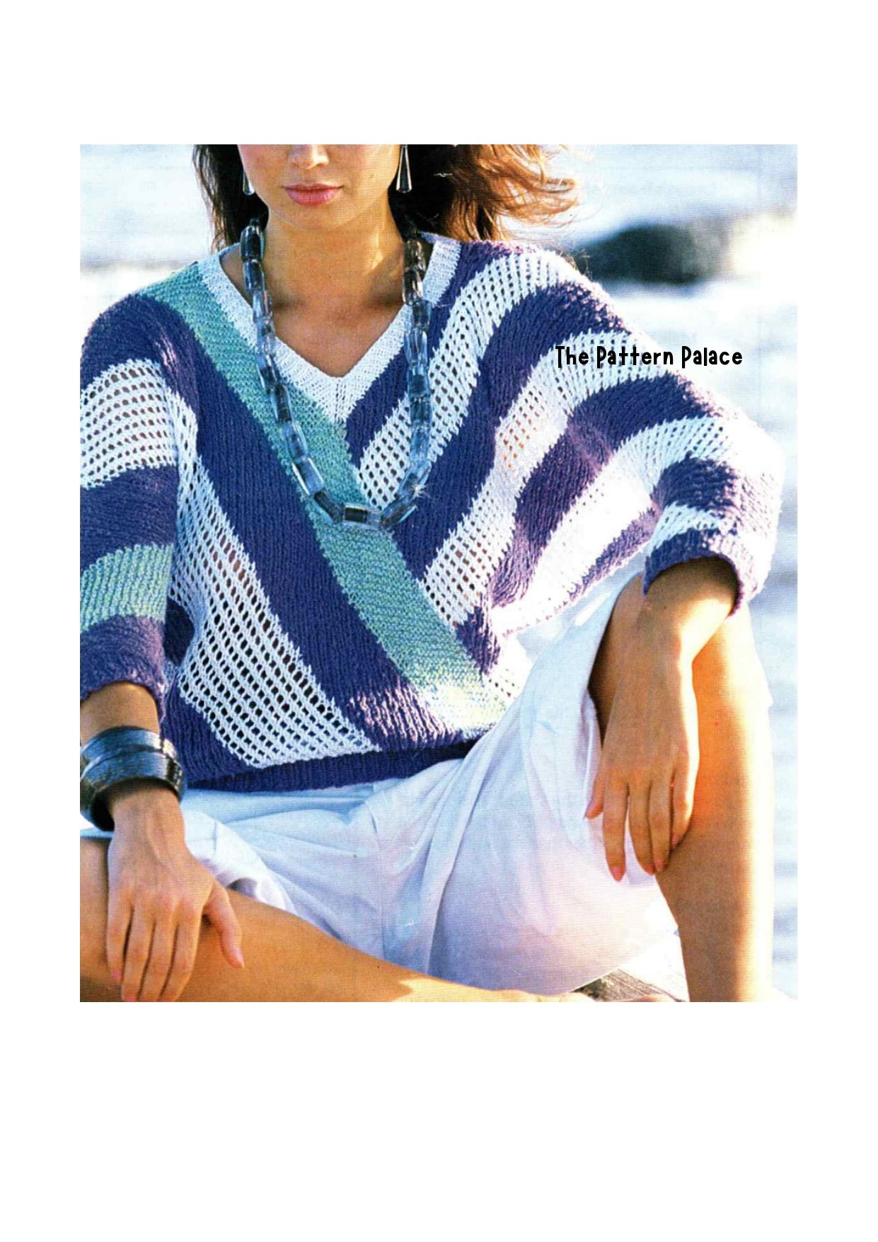 Vintage 1980s Light Weight Knit Top Pattern - The Pattern Palace